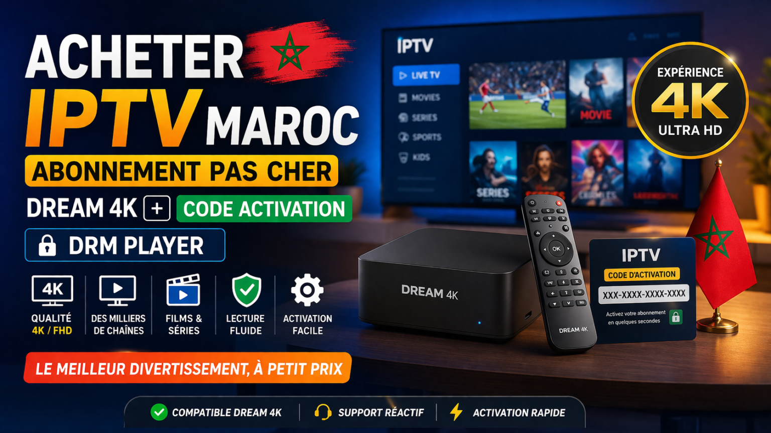 IPTV Maroc 2025 : Abonnements IPTV, Prix et Applications