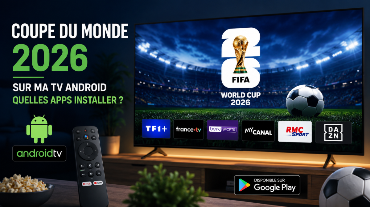 Sur ma TV Android : voir la Coupe du Monde 2026 facile